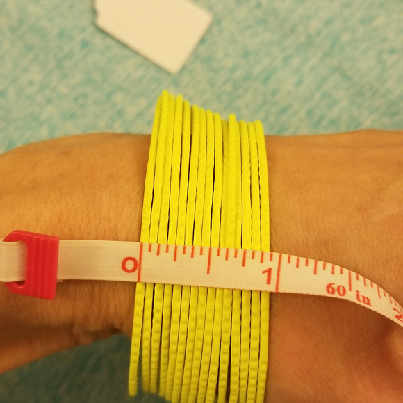 Jewelry | Nwt Neon Yellow Bangles Set Of 15 85 | Poshmark